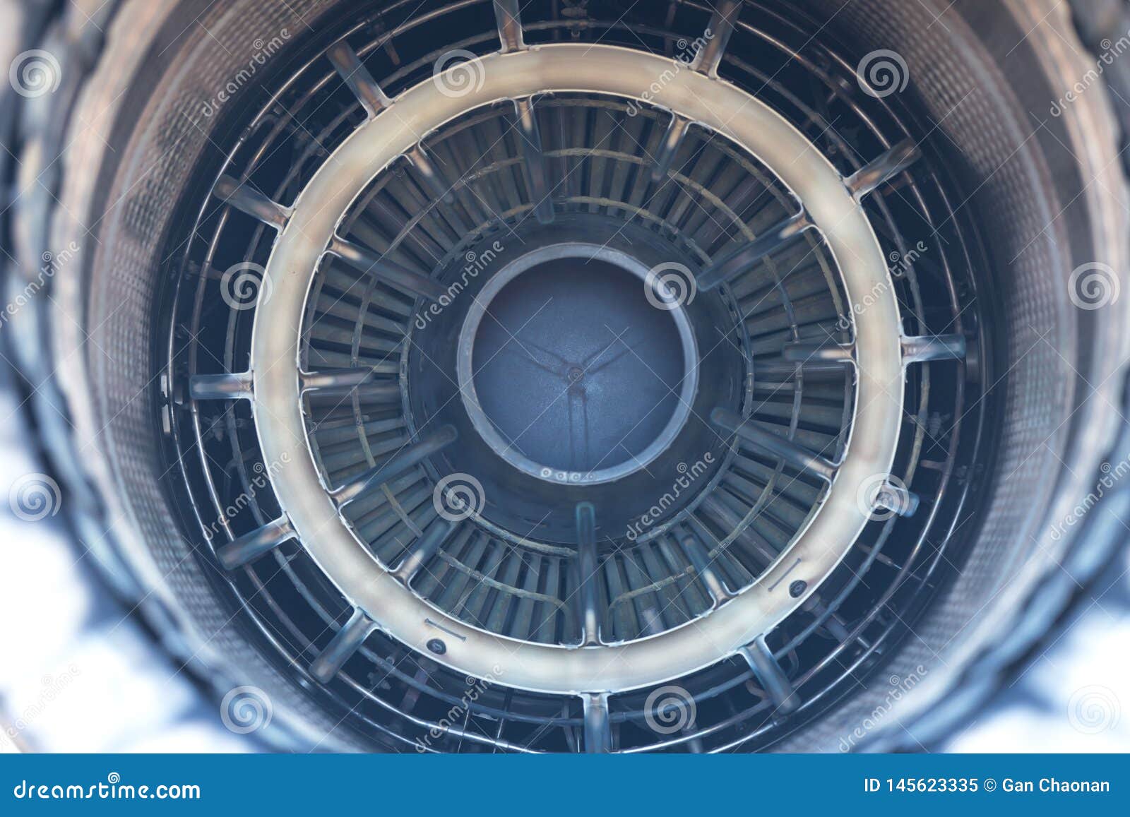 Inside of Exhaust a Military Jet Engine Stock Image - Image of motor ...