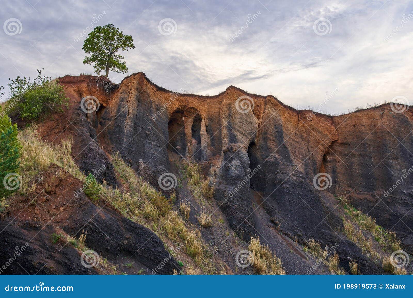 Inside an extinct volcano stock image. Image of magma - 198919573