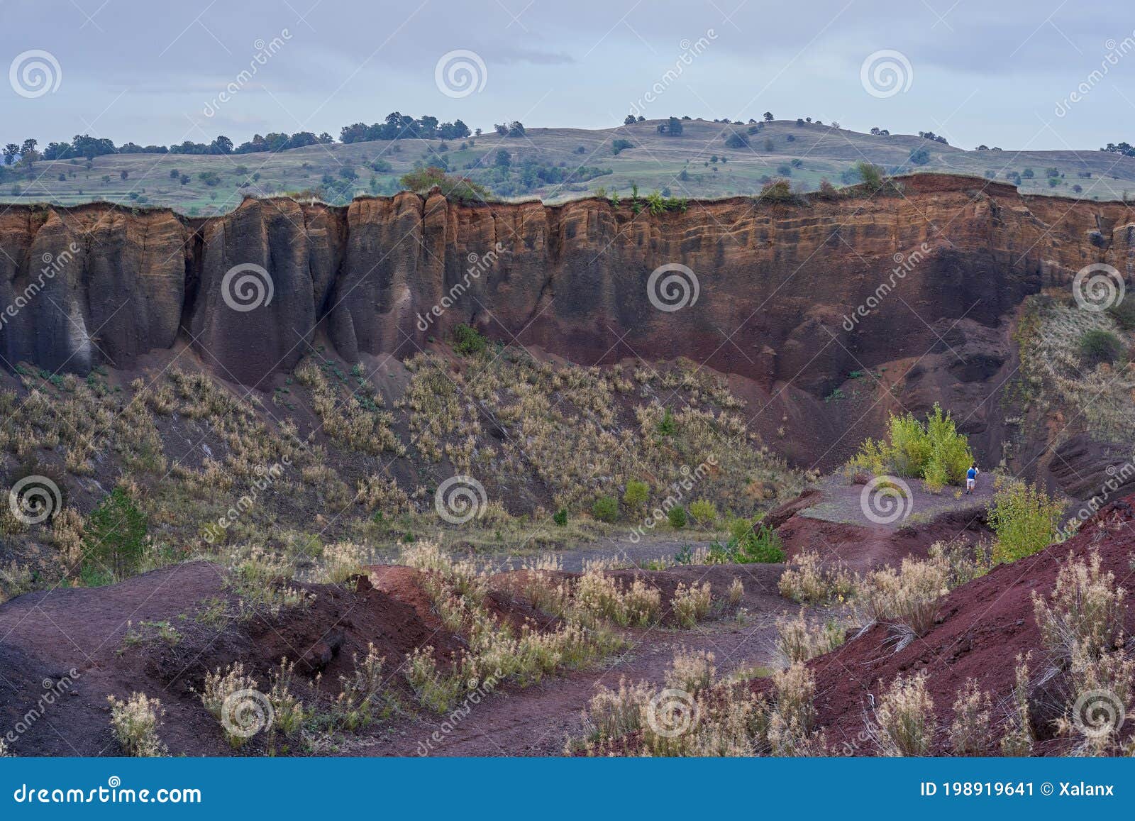Inside an extinct volcano stock image. Image of stone - 198919641