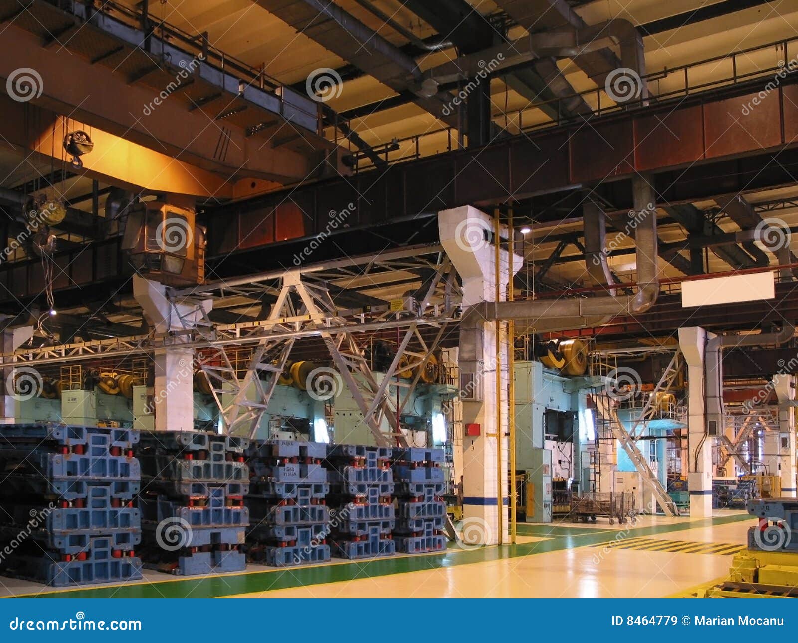 Inside factory stock image. Image of press, plant, perspective - 8464779