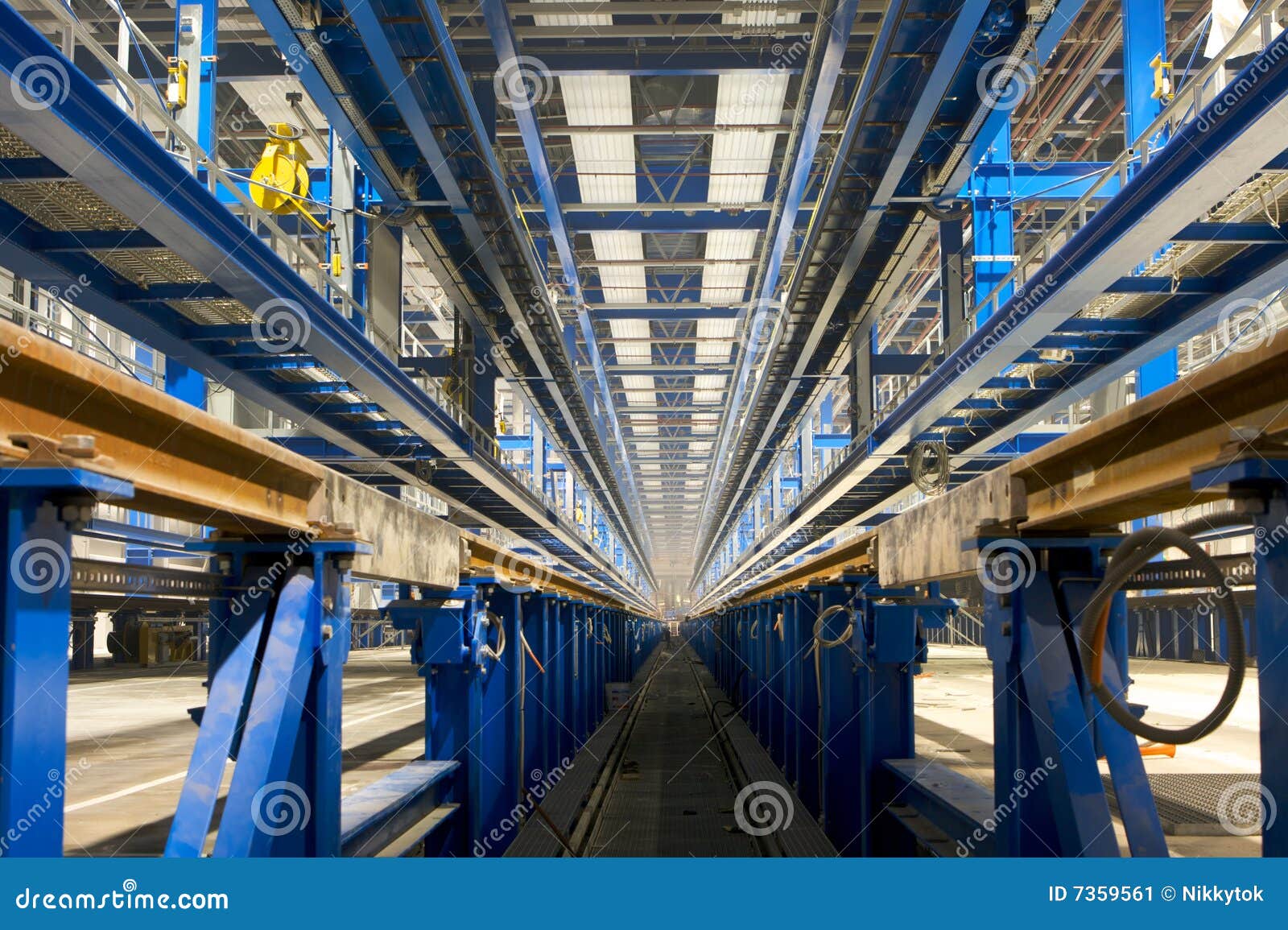 Inside factory area stock image. Image of future, large - 7359561