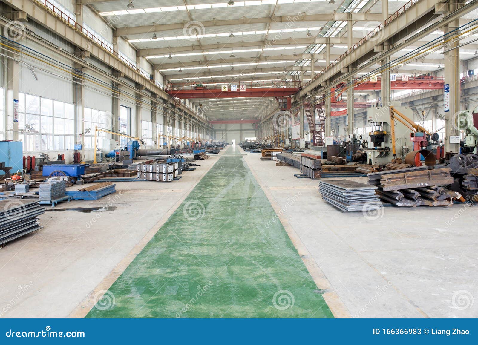 Inside of the Factory Building of the Enterprise Stock Image - Image of ...