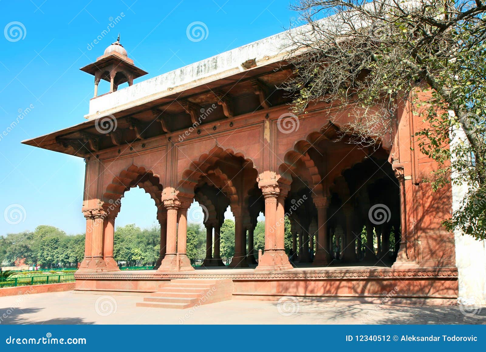 Inside of Famous Delhi Red Fort Stock Photo - Image of brick, bastion ...