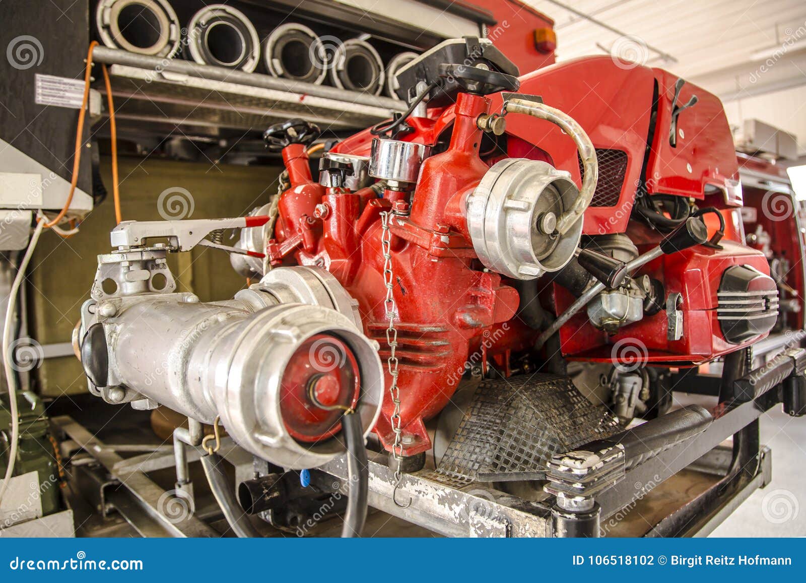 Inside of a fire truck stock photo. Image of save, combat - 106518102
