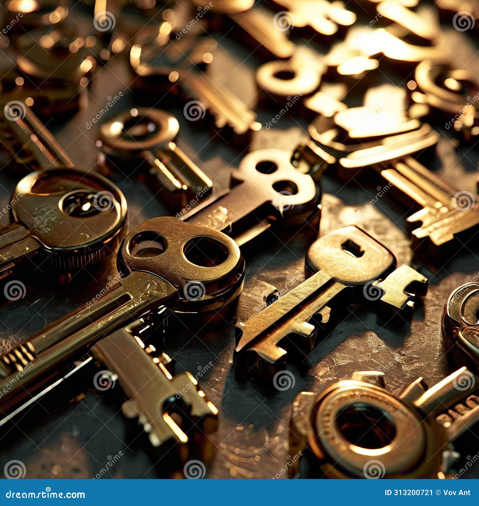 Inside a flat various keys stock illustration. Illustration of filled ...