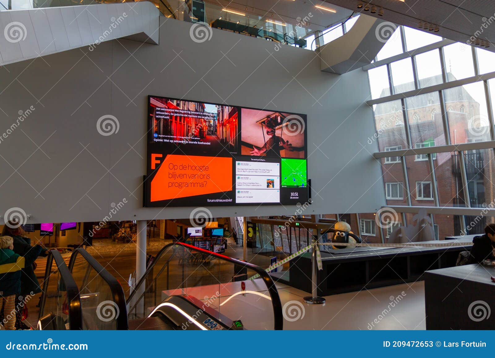 Inside the Forum Building in Groningen Editorial Stock Photo - Image of ...