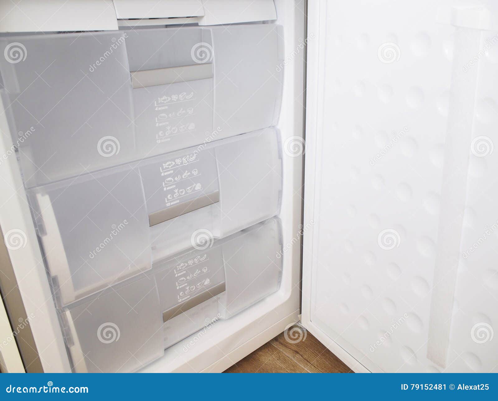 Inside freezer stock image. Image of storage, frozen - 79152481