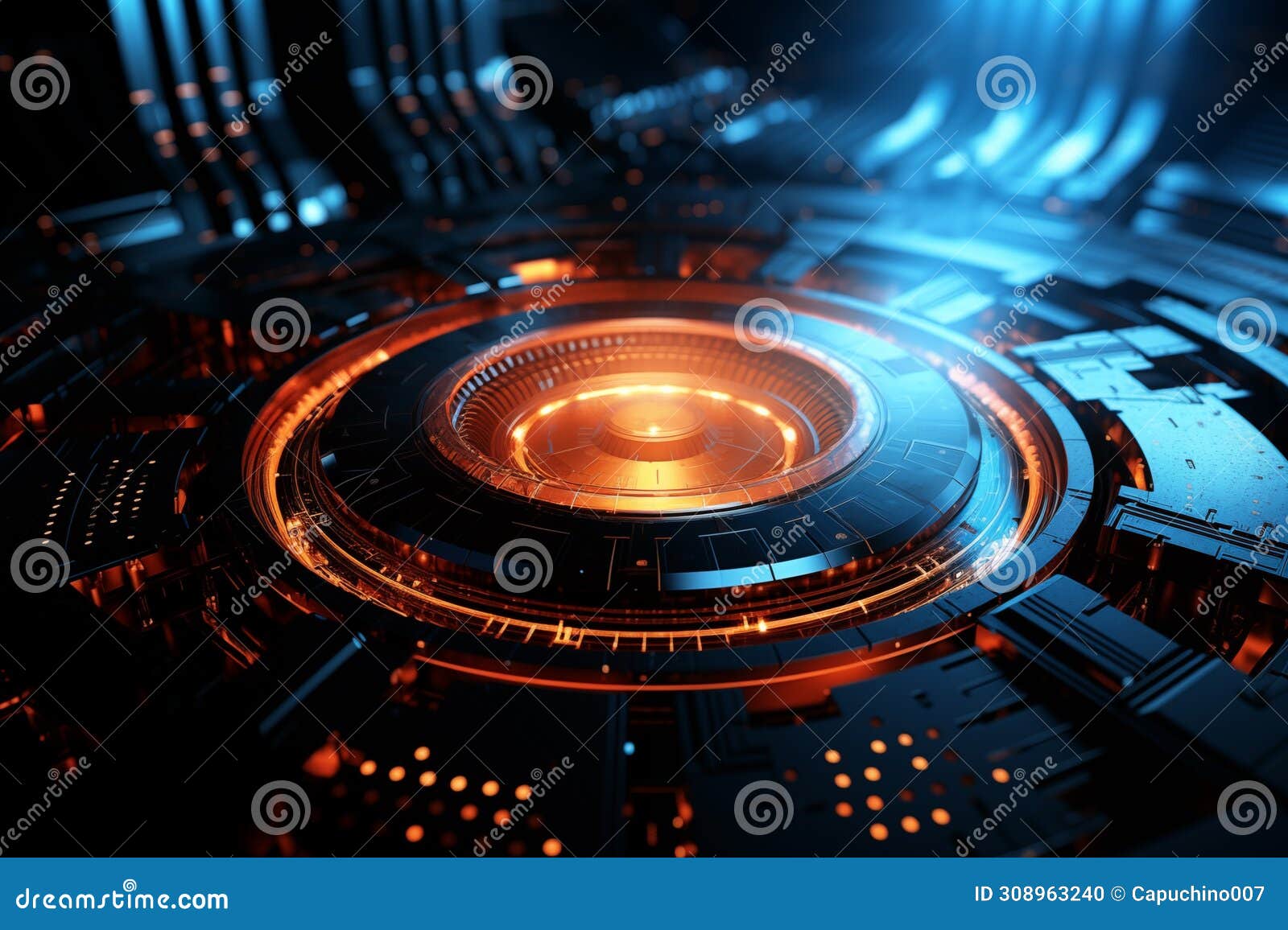 Inside a Futuristic Electronic Device by Generative AI Stock ...