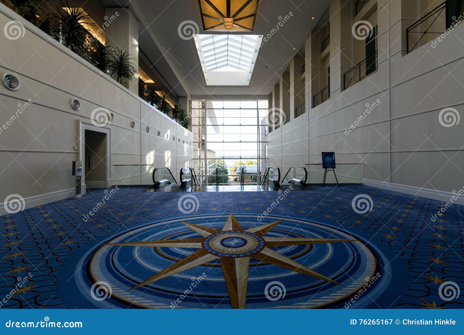 Inside of the Gaylord Hotel, at the National Harbor in Maryland ...