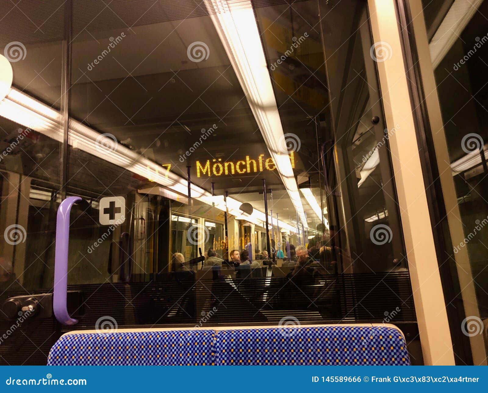 Inside German S-Bahn Wagon Train Tube Interior Editorial Photo - Image ...
