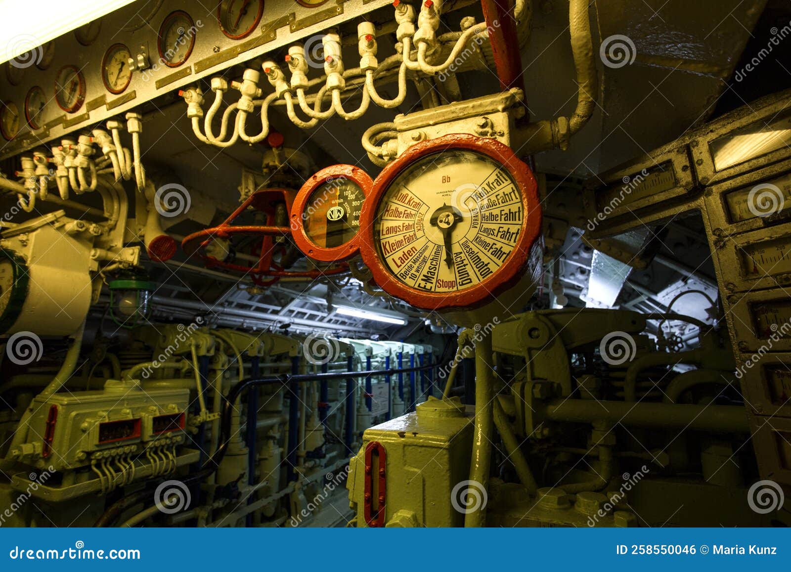 Inside a German submarine stock photo. Image of laboe - 258550046