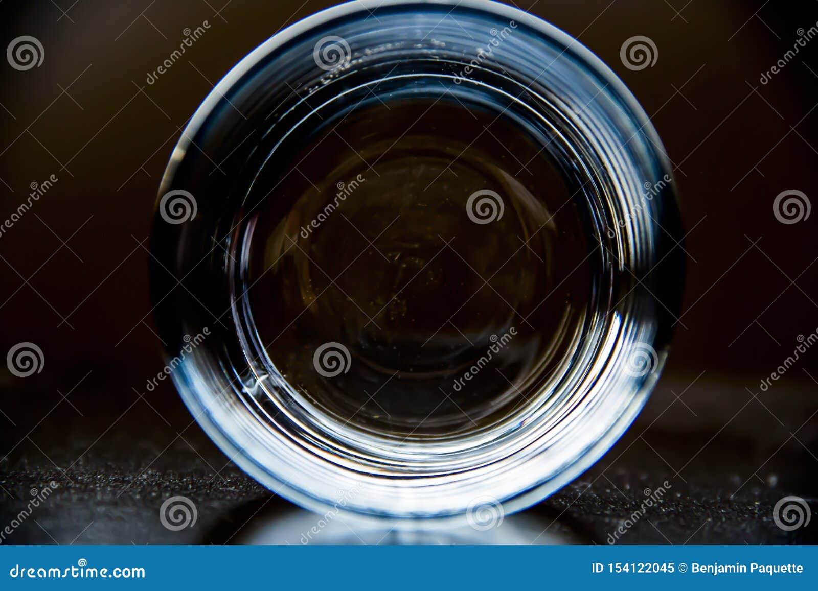 Inside of a Glass Cup on Itâ€™s Side Stock Image - Image of empty ...
