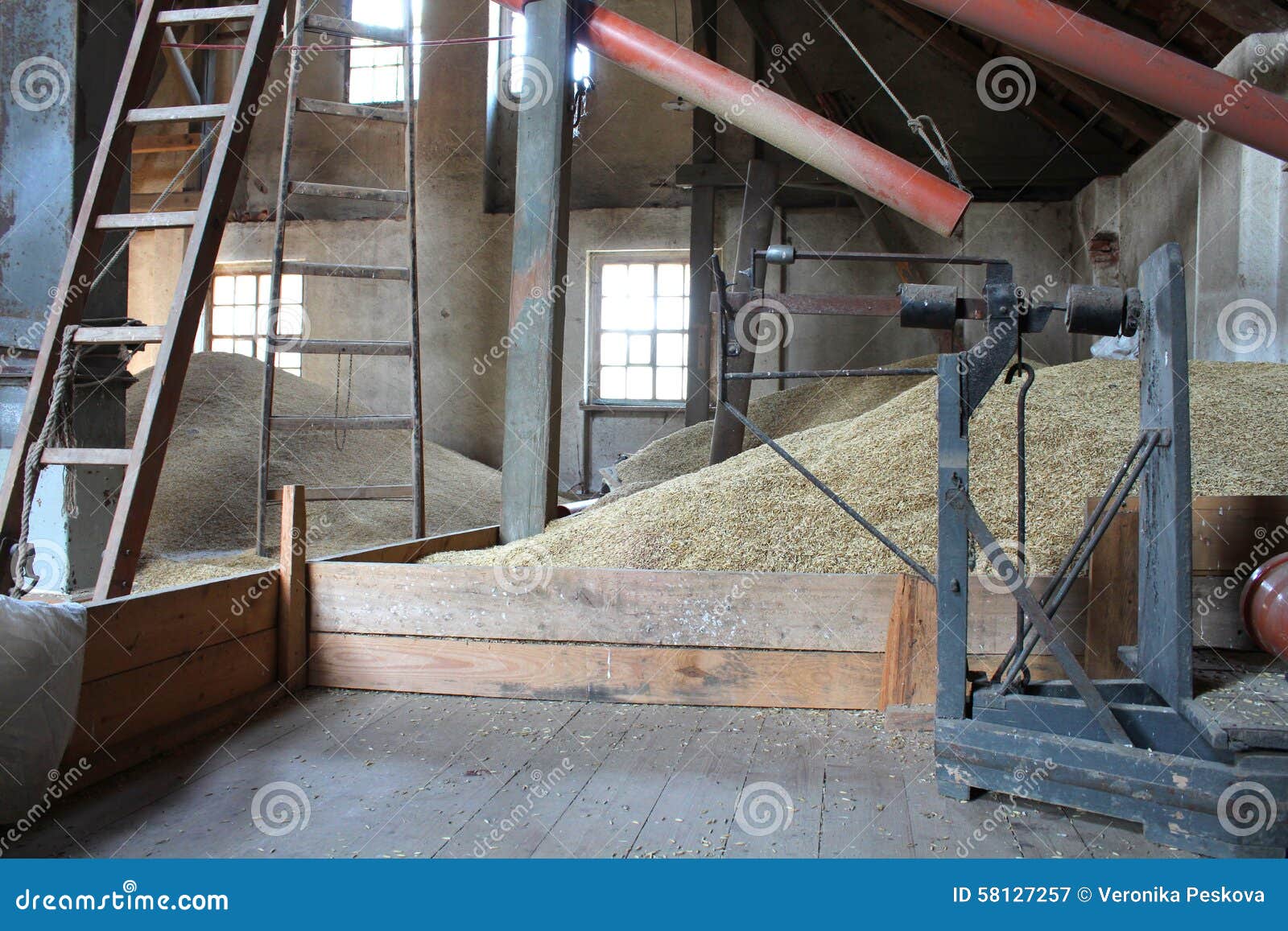 Inside A Grain Silo Stock Photography | CartoonDealer.com #36741770