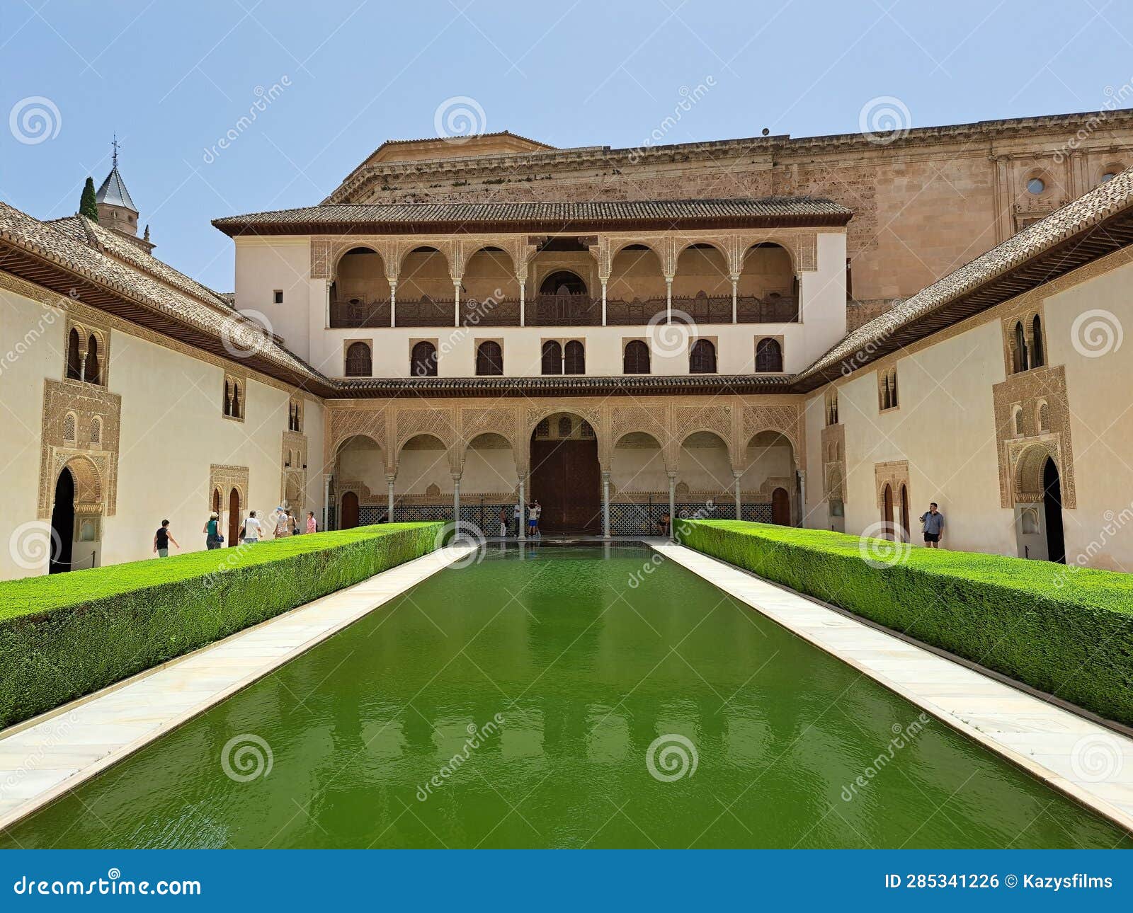 Inside of Granada Castle. Ancient Pool Editorial Photo - Image of ...