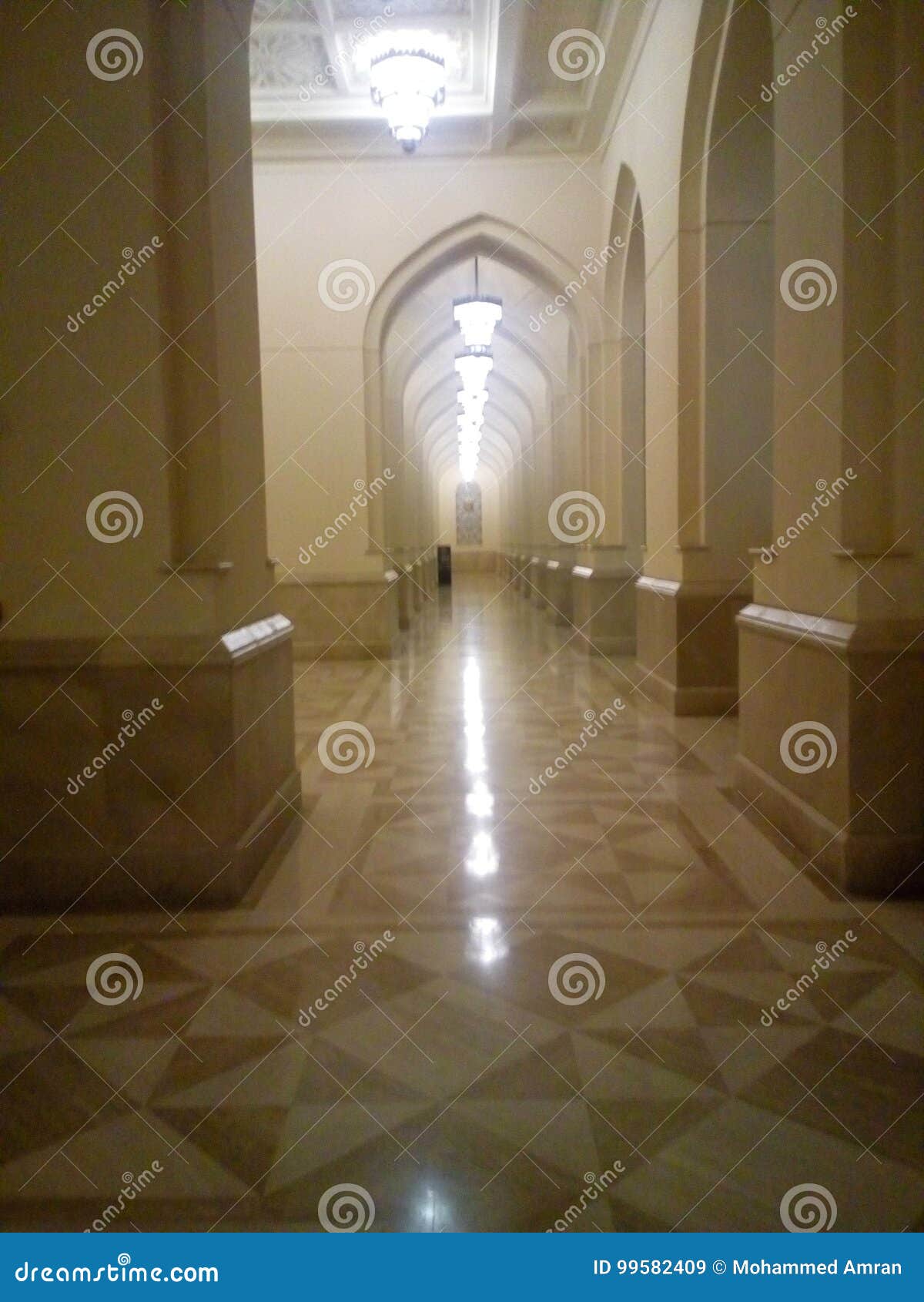 Sultan Qaboos Mosque Sohar stock image. Image of inside - 99582409