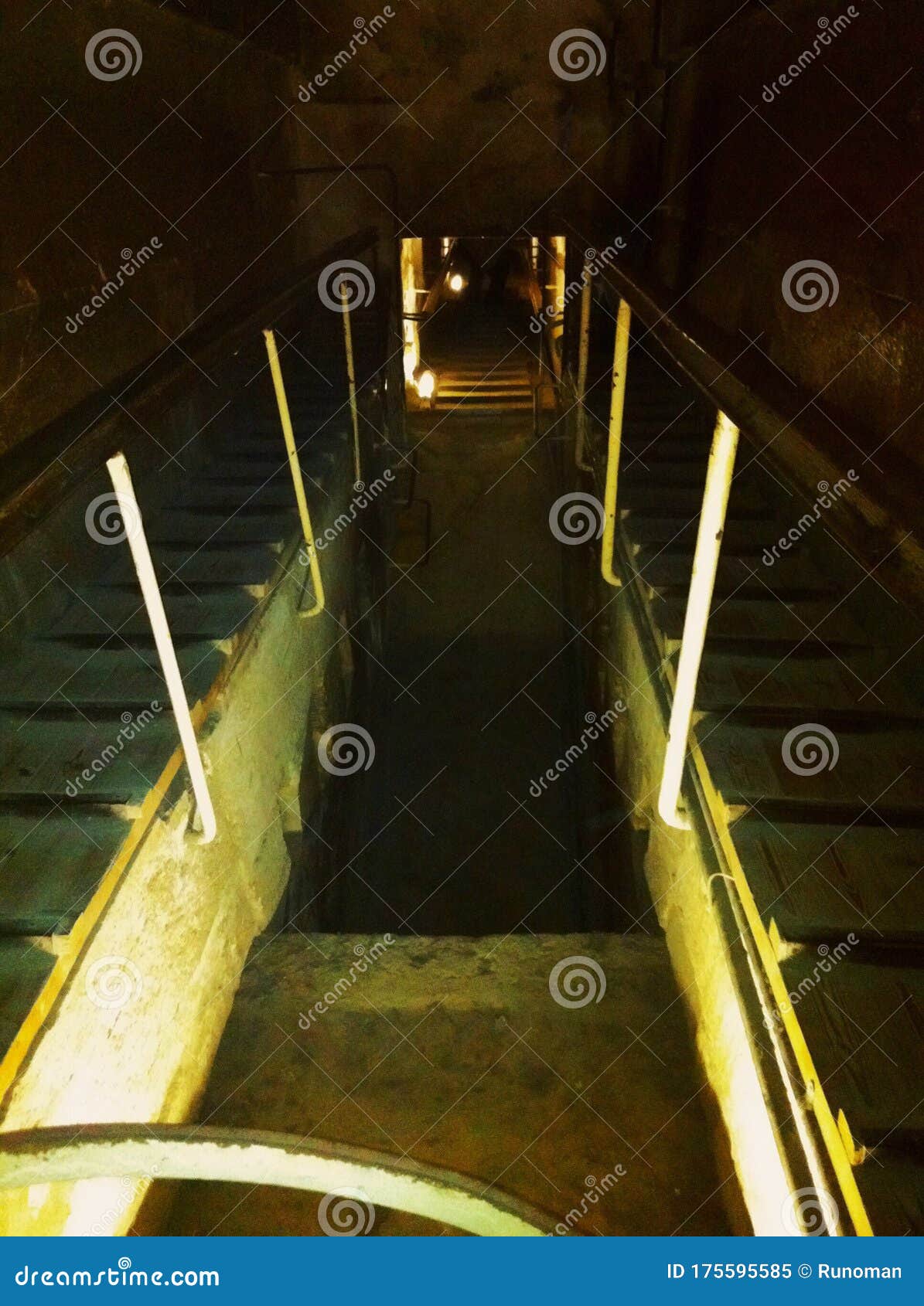 Inside the Great Pyramid of Giza, Cairo, Egypt. Stock Image - Image of ...