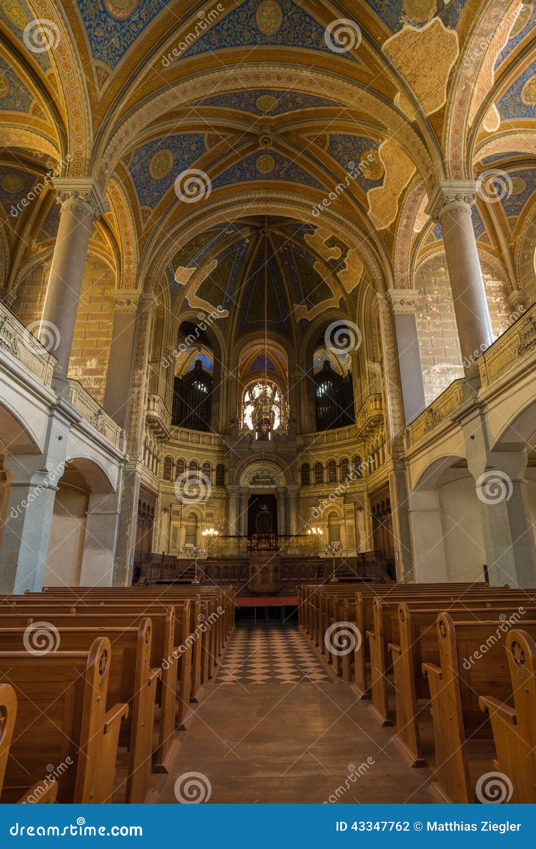 Inside the Great Synagogue in Plzen , Czech Republic Editorial ...