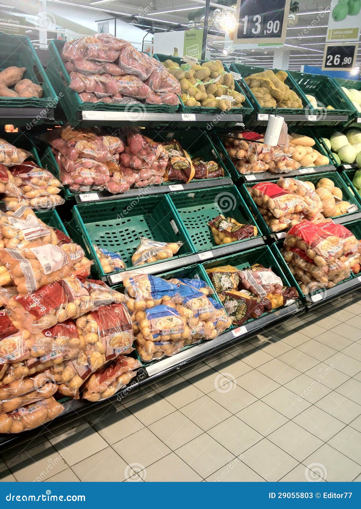 Inside grocery supermarket editorial stock photo. Image of buyer - 29055803