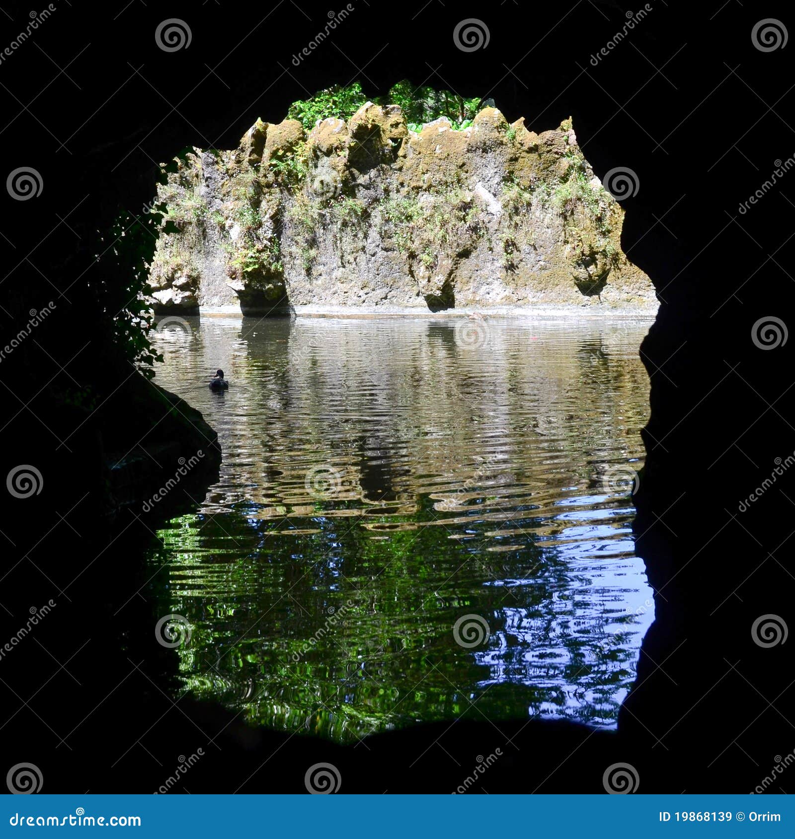 Inside the grotto stock image. Image of cave, natural - 19868139