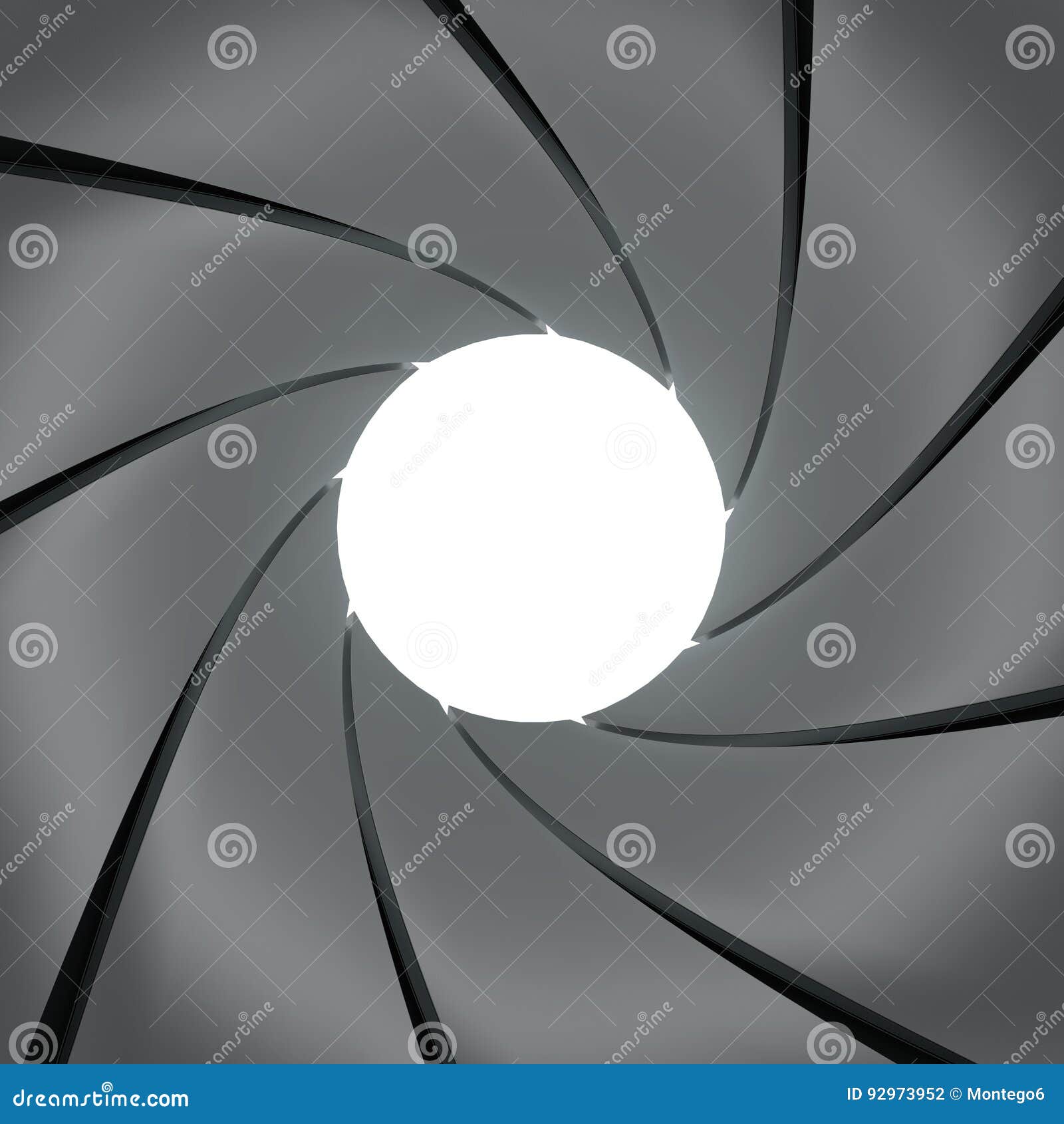 Inside gun barrel effect stock illustration. Illustration of shiny ...