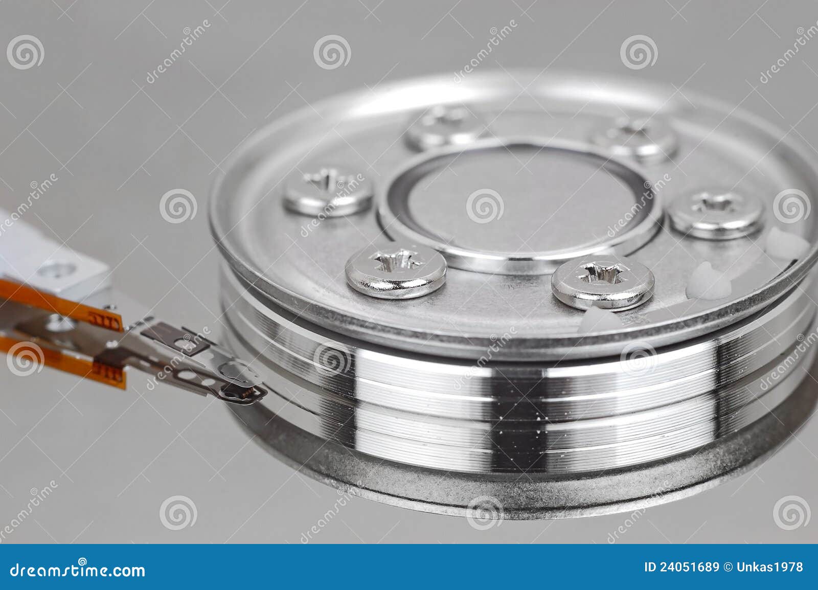 Inside hard disk drive stock image. Image of server, object - 24051689