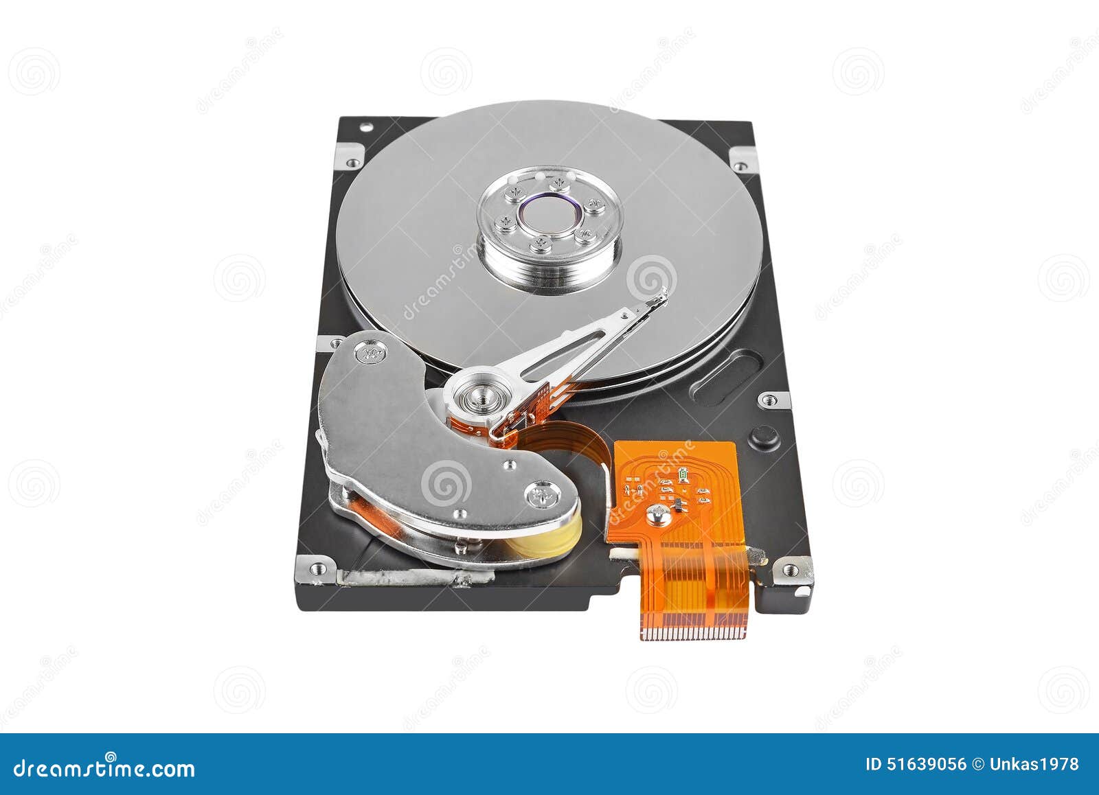 Inside hard disk drive stock photo. Image of drive, binary - 51639056