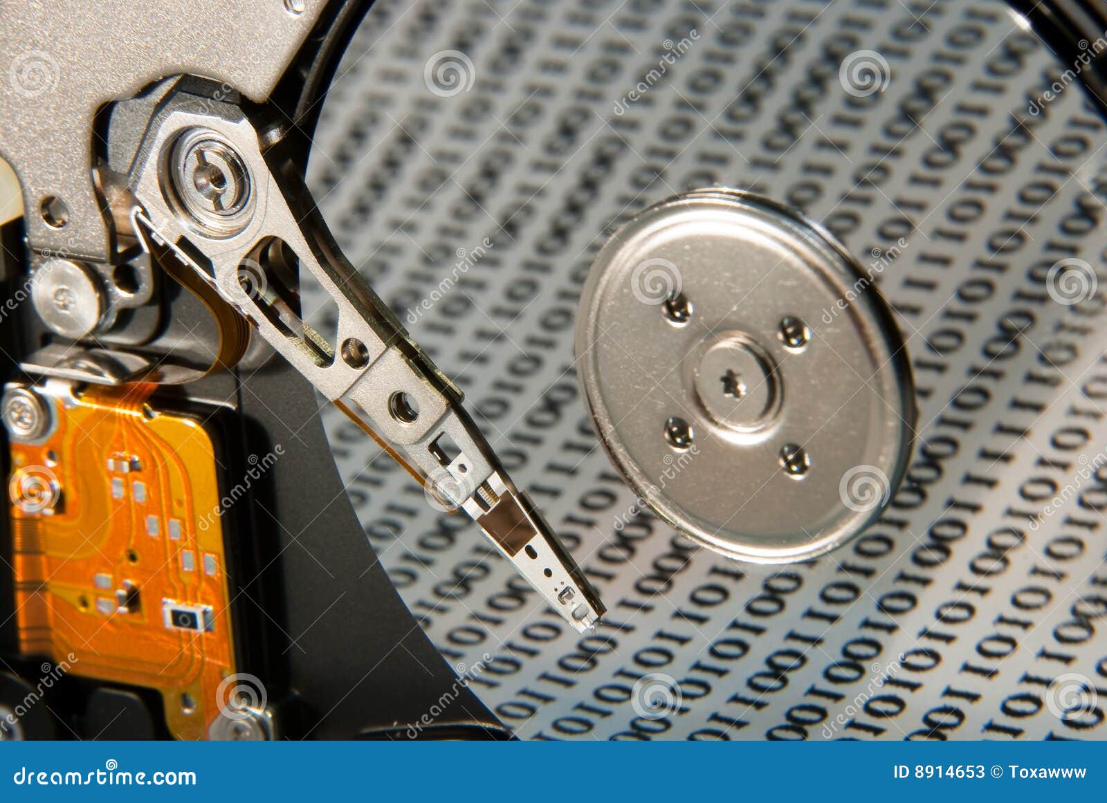 Inside hard drive stock image. Image of hard, industry - 8914653