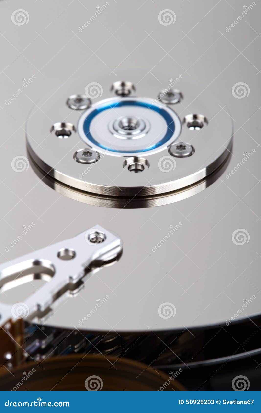 Inside of hard drive stock image. Image of memory, macro - 50928203
