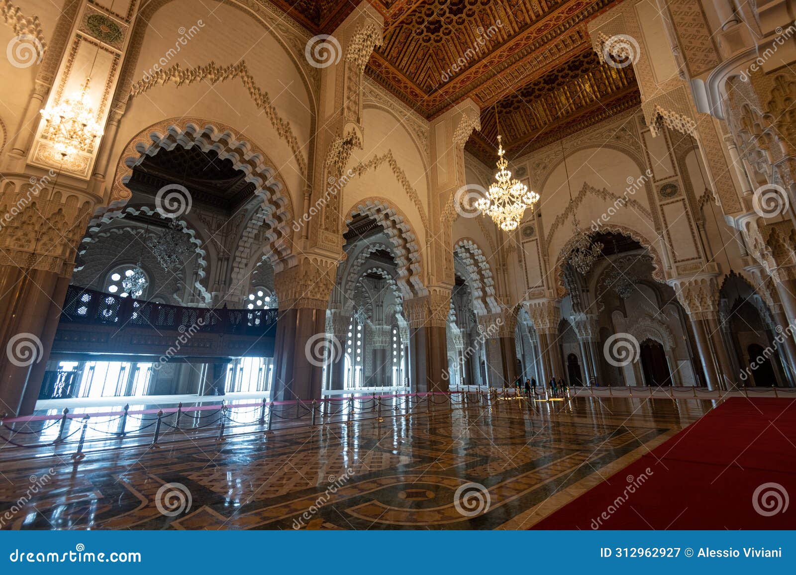 Inside Hassan II Mosque, Casablanca Morocco Stock Image - Image of ...