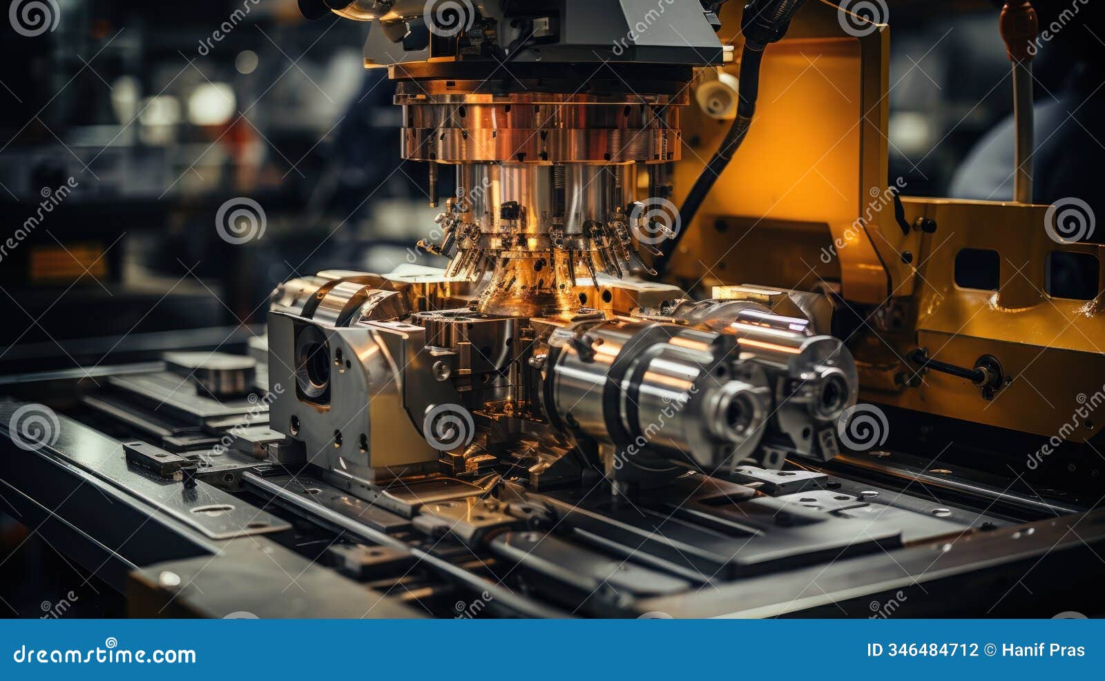 An Engineer Designs Machine Components On A Computer Using CAD Software ...