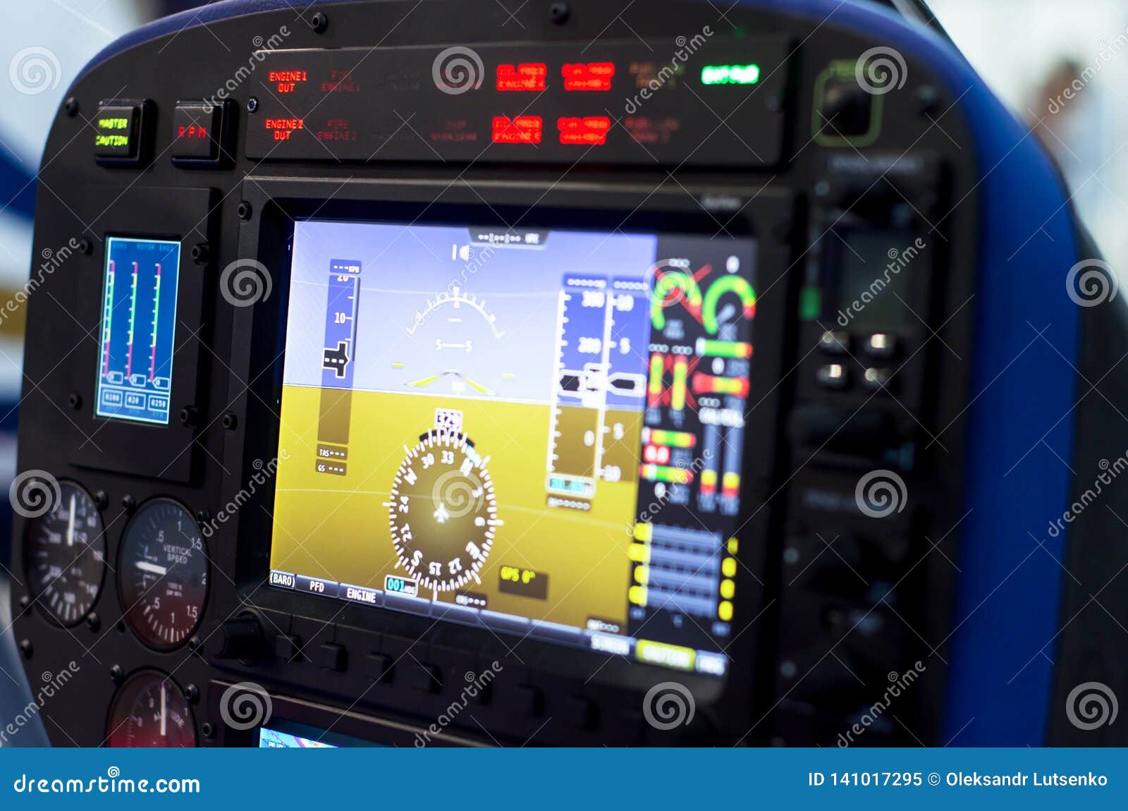 Inside helicopter cabin stock image. Image of display - 141017295