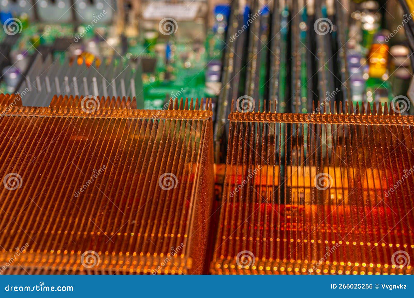 Inside a High-performance Server, a Computer Circuit Board Stock Photo ...