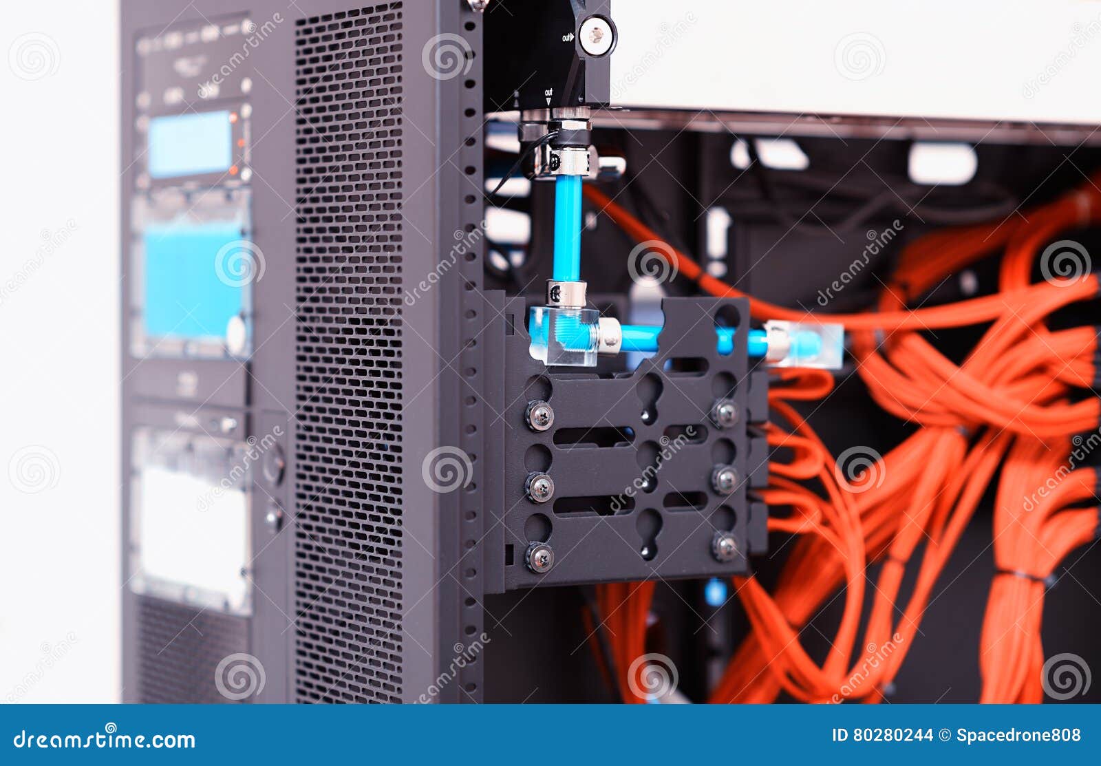 Inside High Performance Workstation Computer Background Stock Photo ...