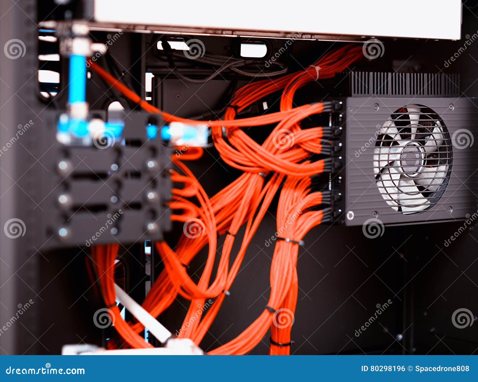 Inside High Performance Workstation Computer Background Stock Photo ...