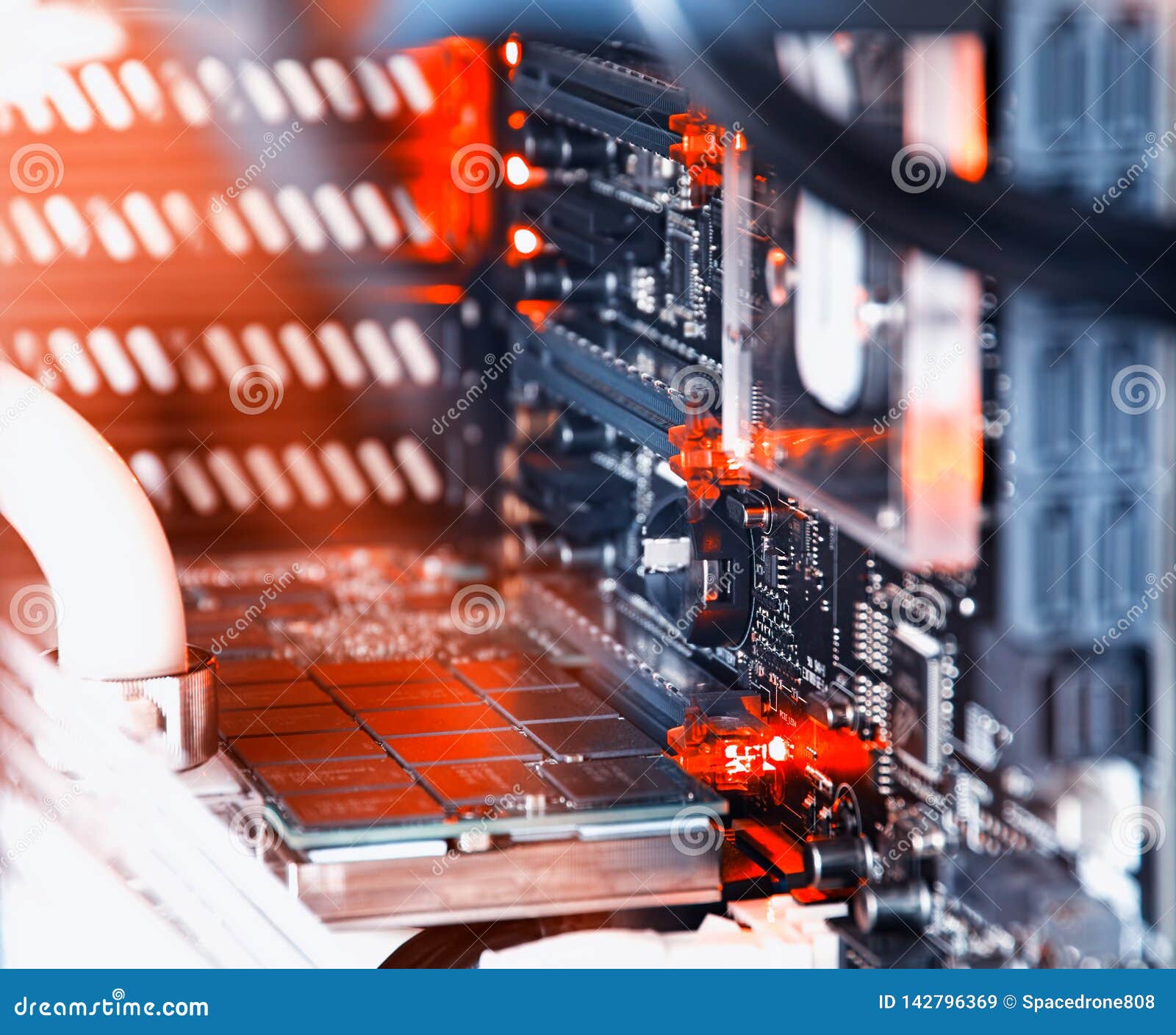 Inside High Performance Workstation Computer Background Royalty-Free ...