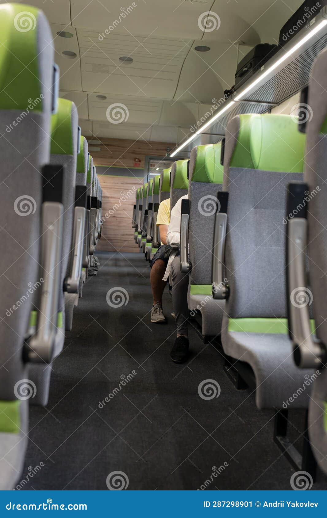 Inside a High-speed Train Compartment. German Railways Stock Image ...