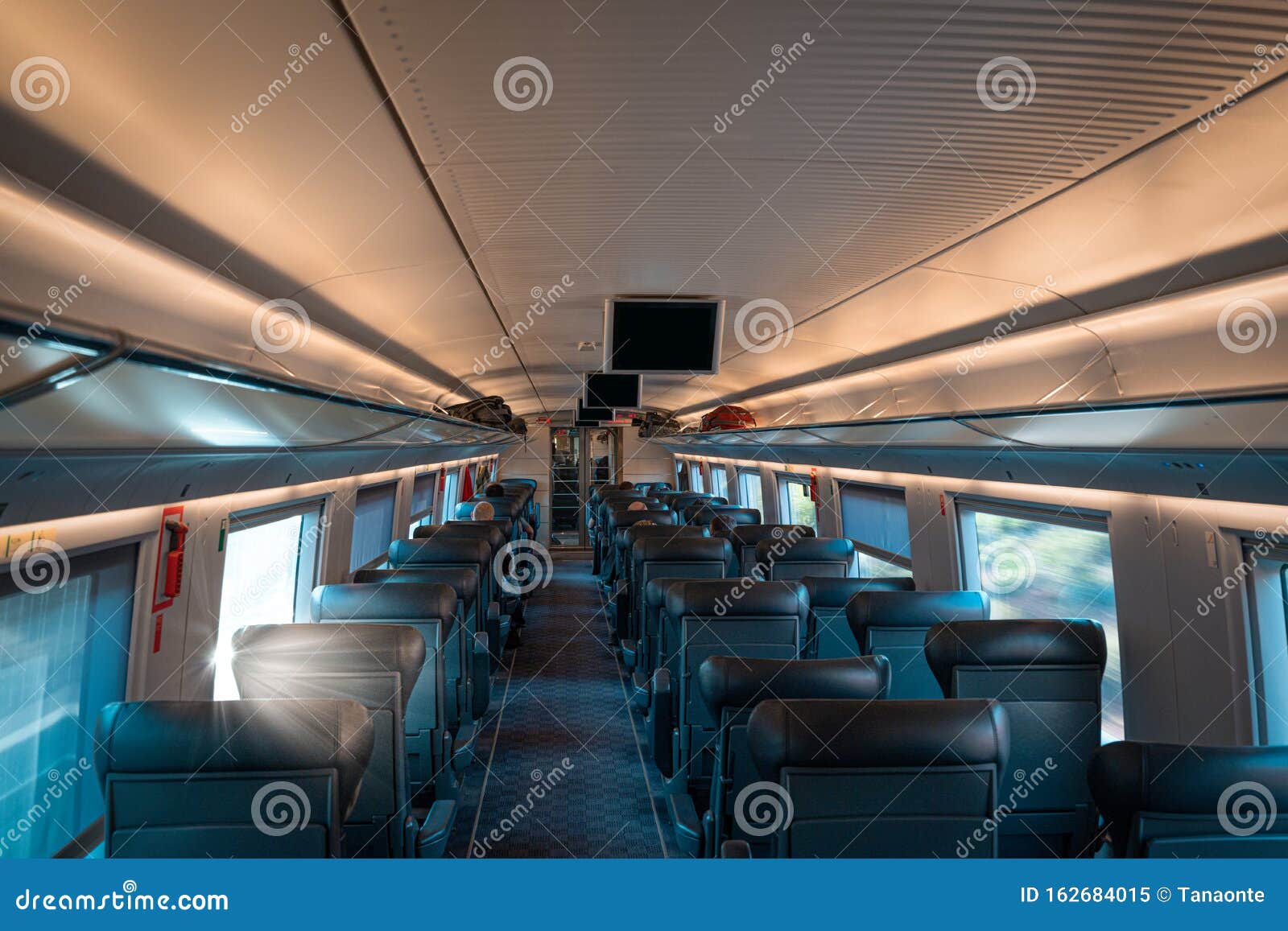 Inside a High Speed Train Compartment Stock Image - Image of journey ...
