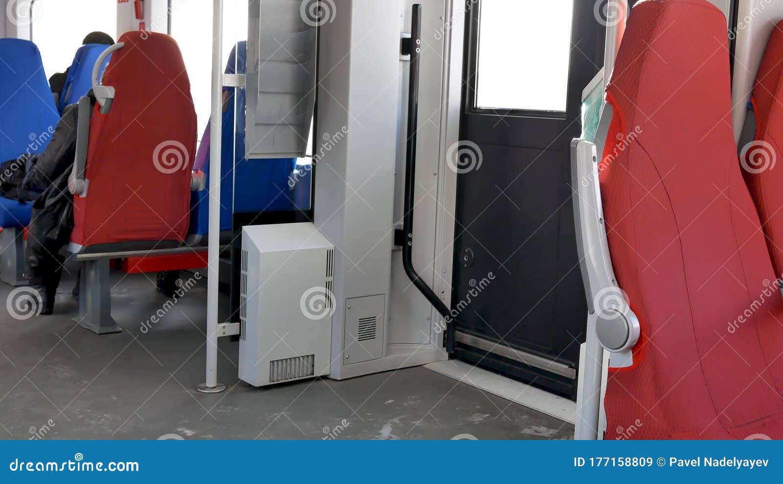 Inside High Speed Train Compartment. an Interior View of Modern High ...