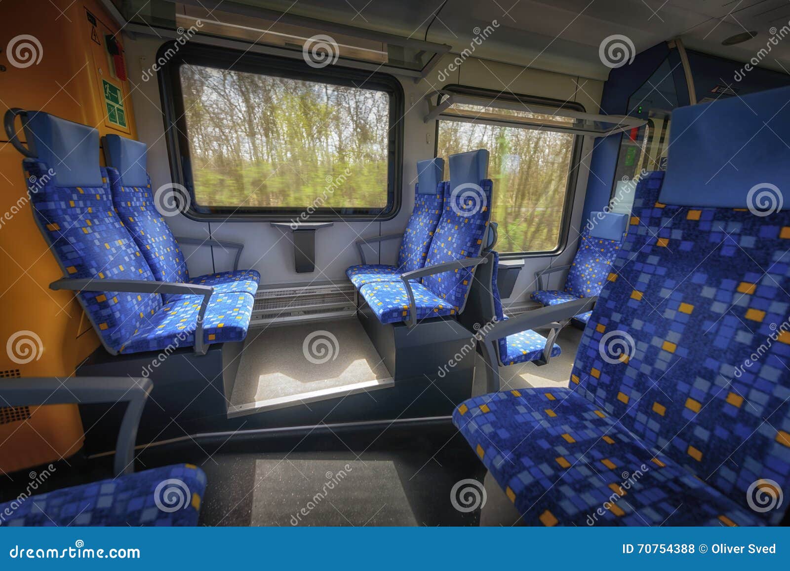 Inside of High Speed Train Compartment Stock Photo - Image of chair ...