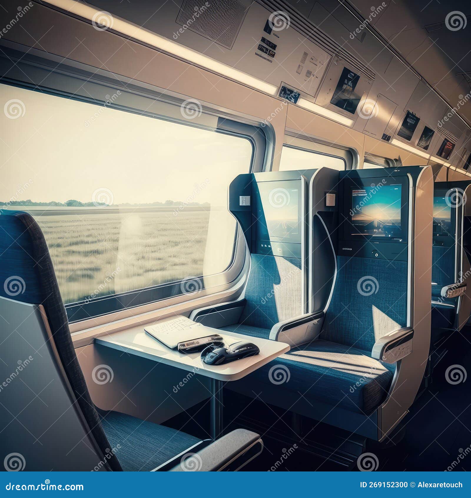 Inside the High-speed Train of the Future Stock Photo - Image of ...