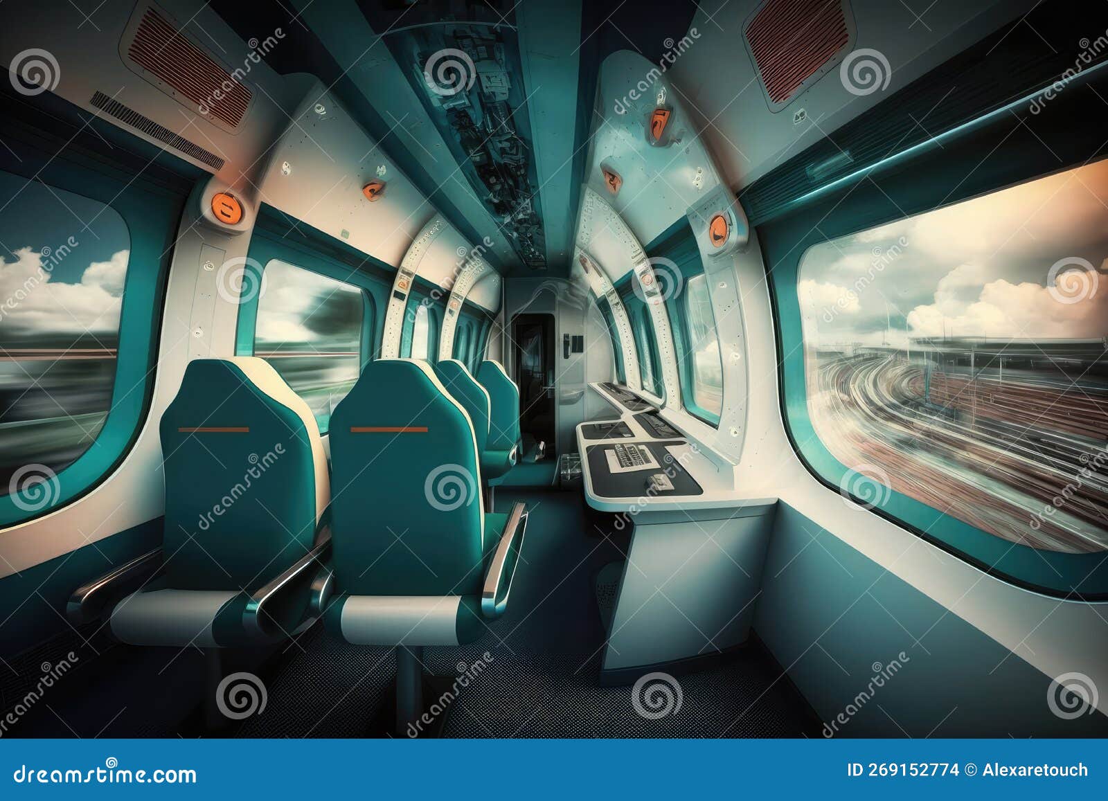 Inside the High-speed Train of the Future Stock Photo - Image of ...