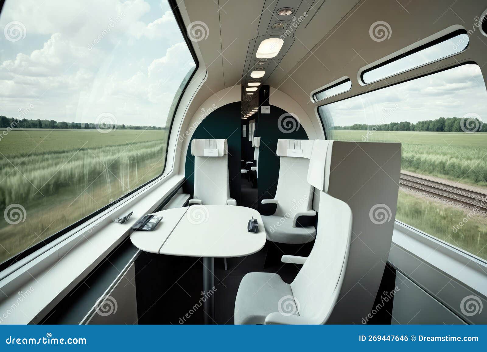 Inside the High-speed Train of the Future Stock Photo - Image of ...