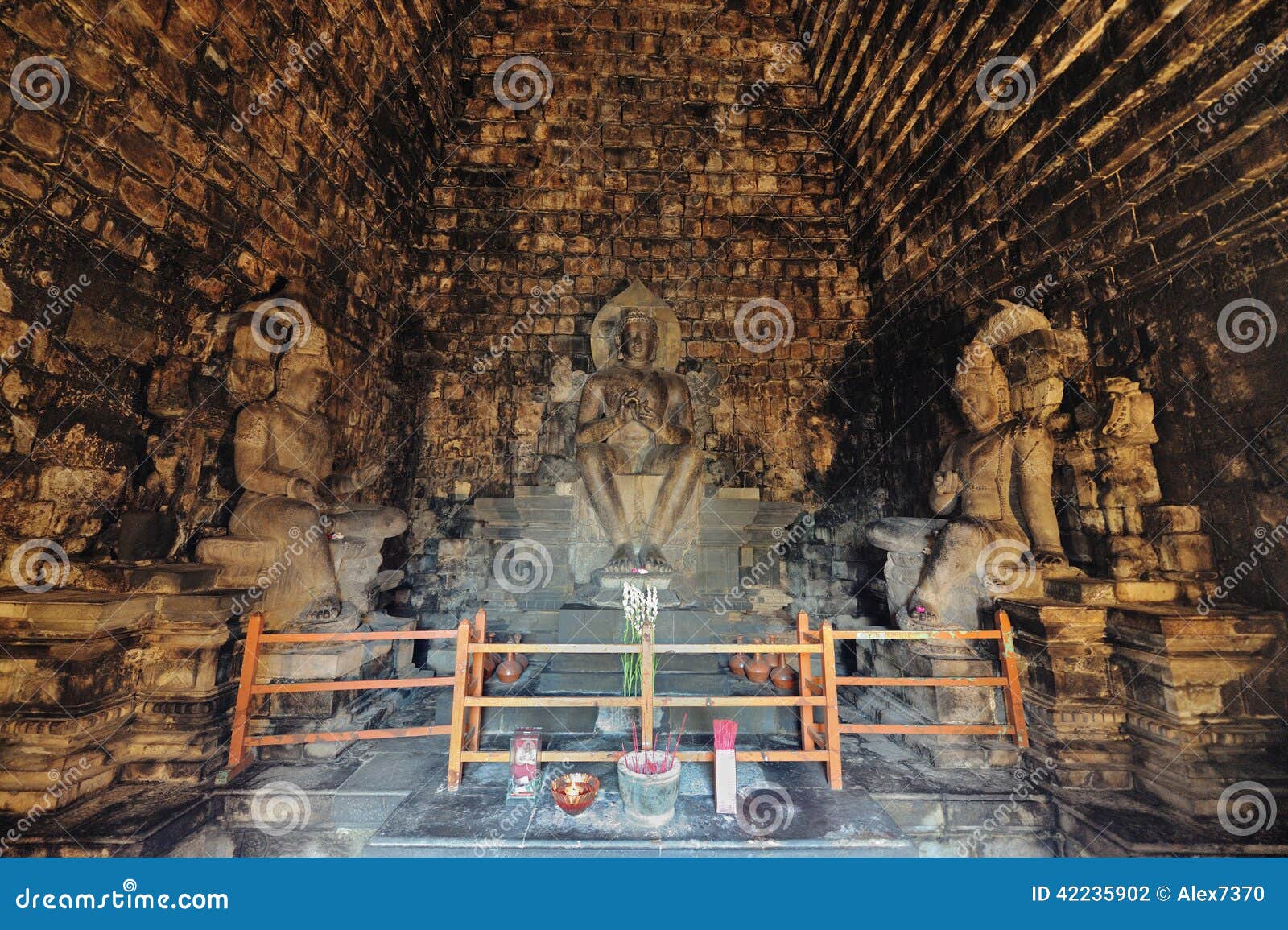 Inside of Hindu Temple. Java, Indonesia Stock Photo - Image of landmark ...