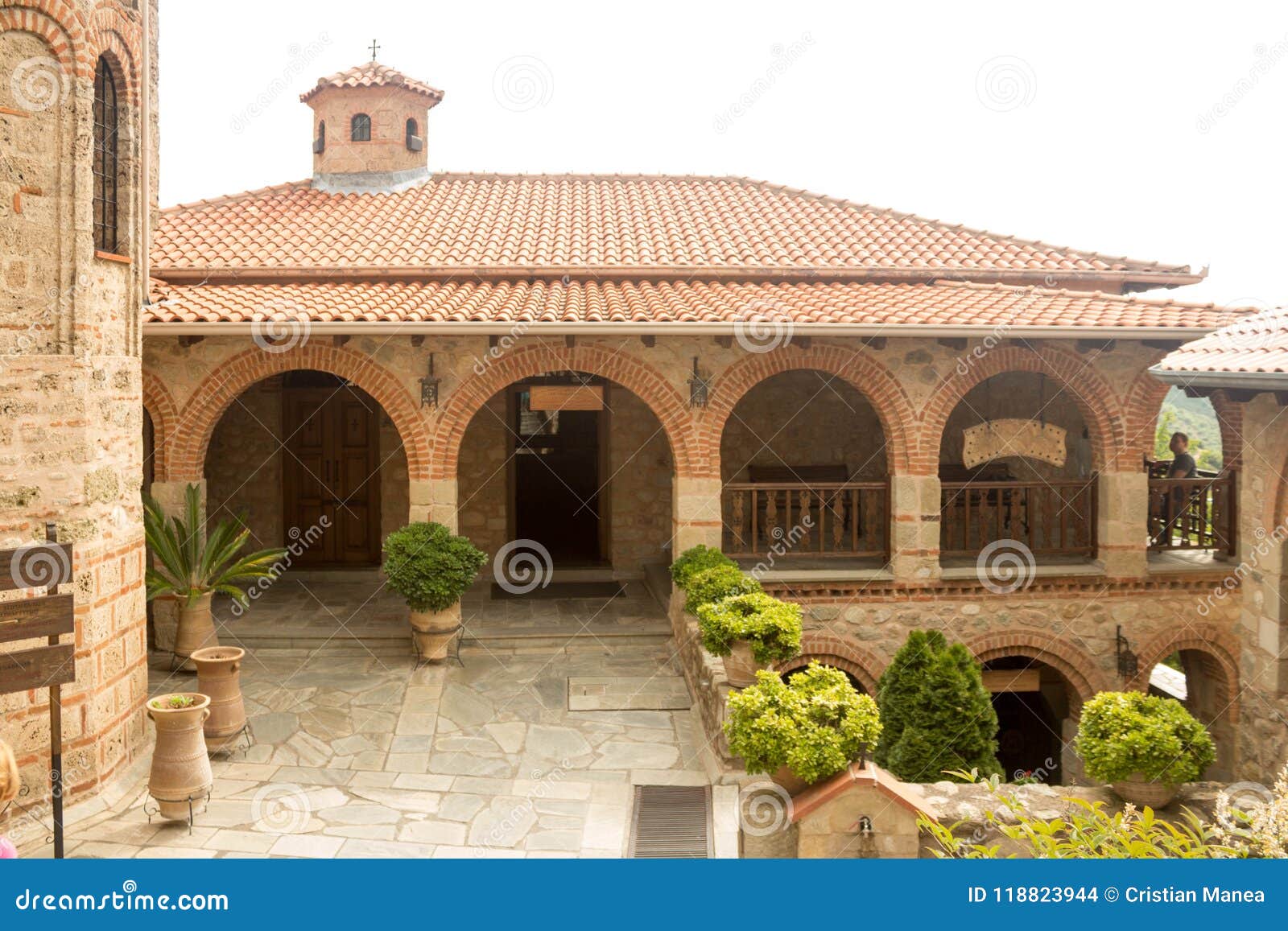 Meteora - in the Holy Monastery in Greece. Inside, Abbey-2 Stock Photo ...