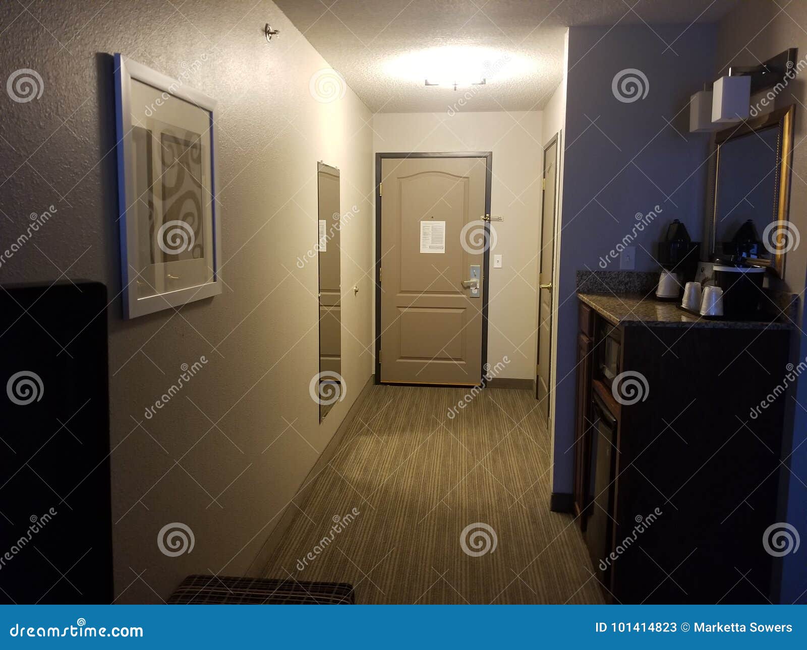 Inside hotel room stock image. Image of white, inside - 101414823
