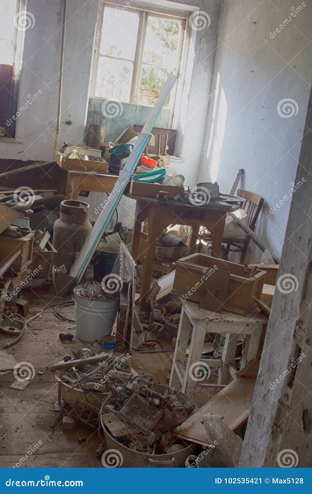 Inside House after Collapse Stock Image - Image of dirty, aged: 102535421