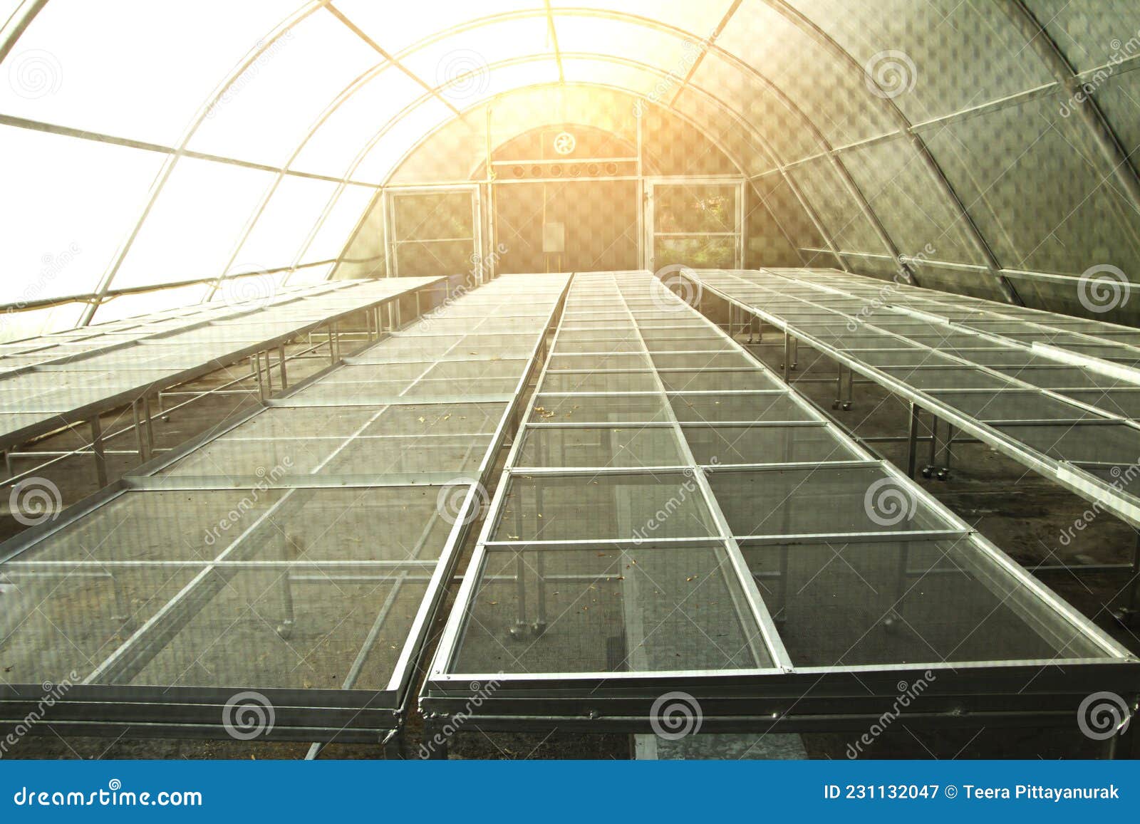 Inside of House for Drying Food and Herbs Using Solar Energy Stock ...