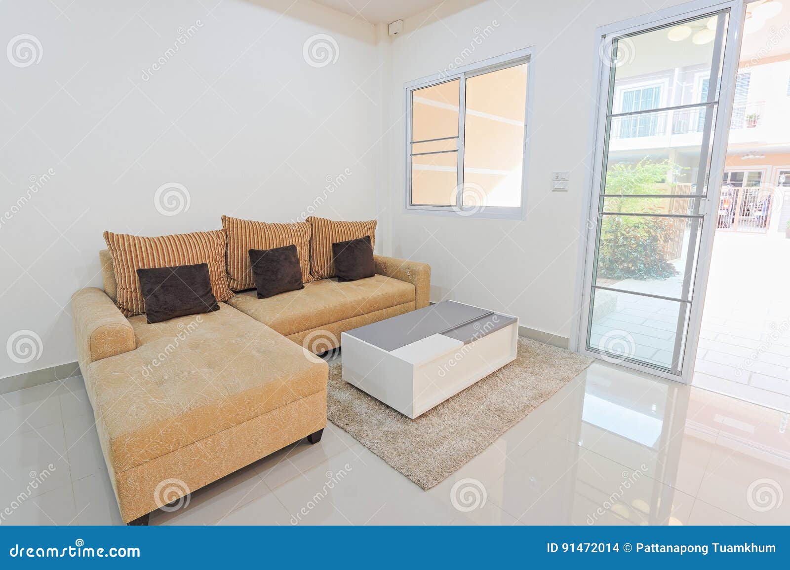 Inside house stock photo. Image of glass, pillows, homepage - 91472014