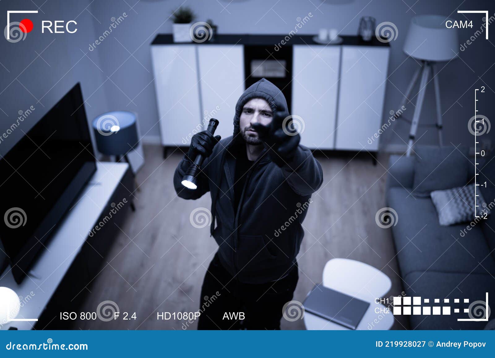 Inside House Robber or Thief Intruder Stock Image - Image of apartment ...