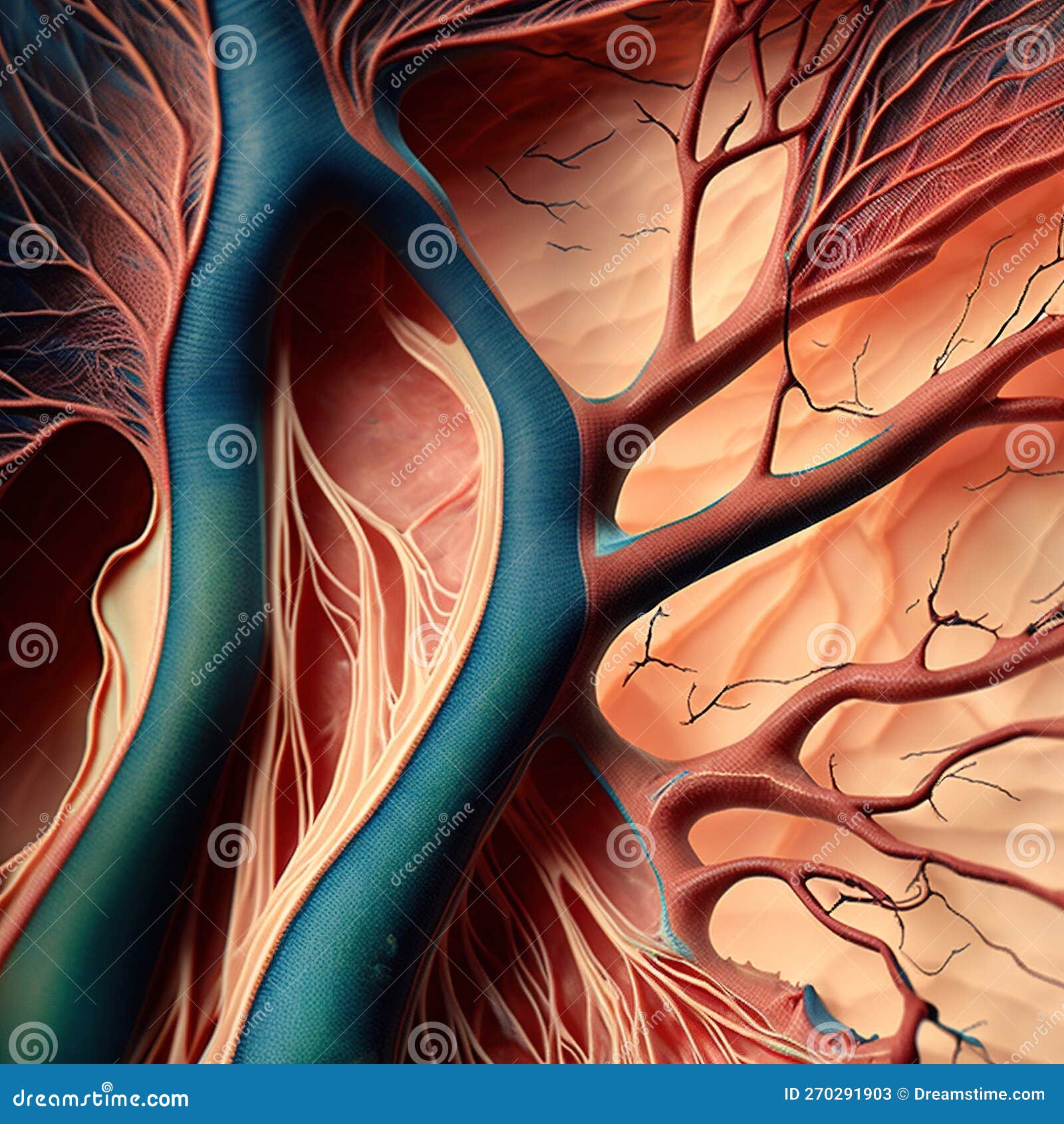 Macro Veins Tissues Stock Photography | CartoonDealer.com #270291968